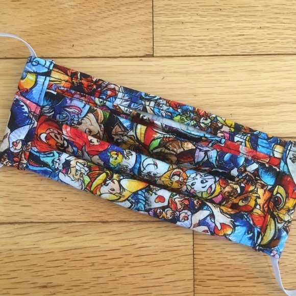 Hand Crafted | Accessories | New Disney Character Sketch Print Cloth ...